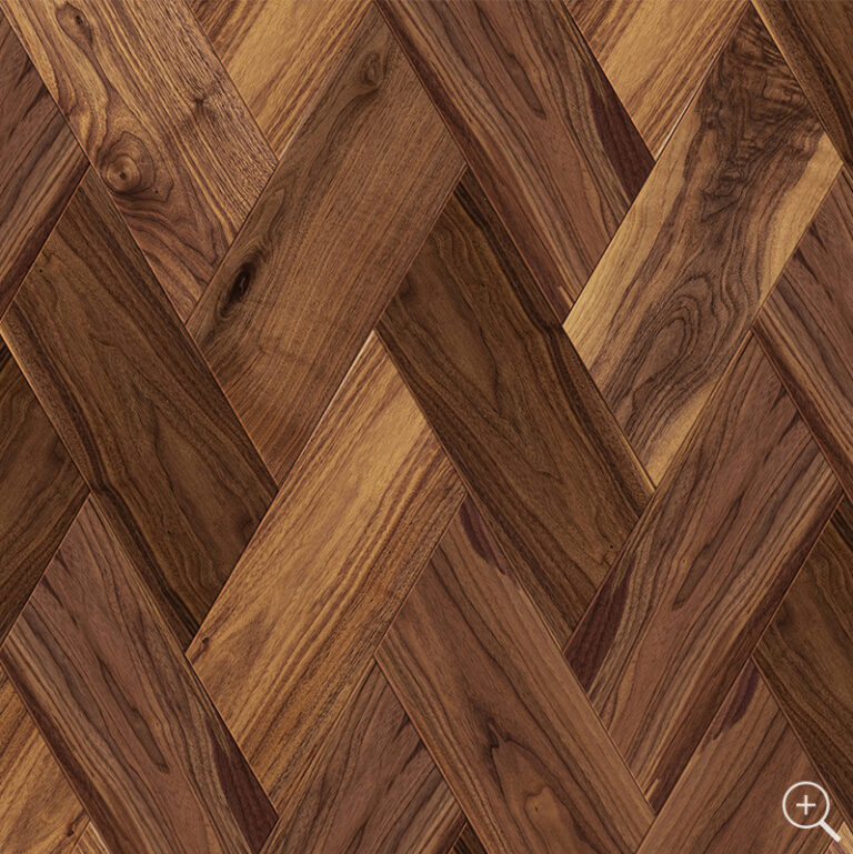 American Walnut Natural Traditional Chevron - coswick.com